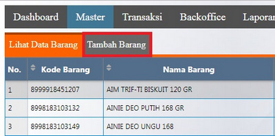 Input Data Barang Pada Software Toko Versi Online