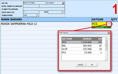 Cara Setting Multi Satuan Jual Menjadi Tidak Aktiv